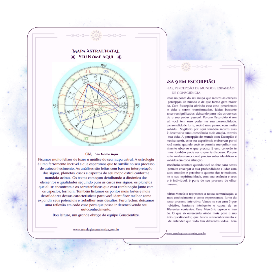 Mapa Astral Natal – Astrologia Conscientize